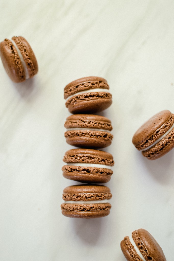 Orange Mocha Frappuccino Macarons